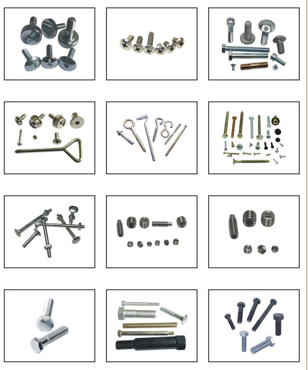 SCREWS，BOLTS-Sample library-chinaFastenerinfo.net