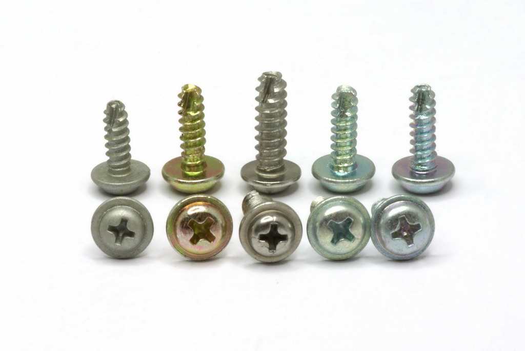 SJ 2825 Cross recessed large spherical head with flange tapping screws ...
