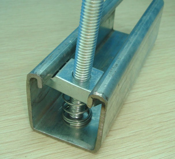 Construction hardware - Channel + channel nut + threaded rod-Sample ...