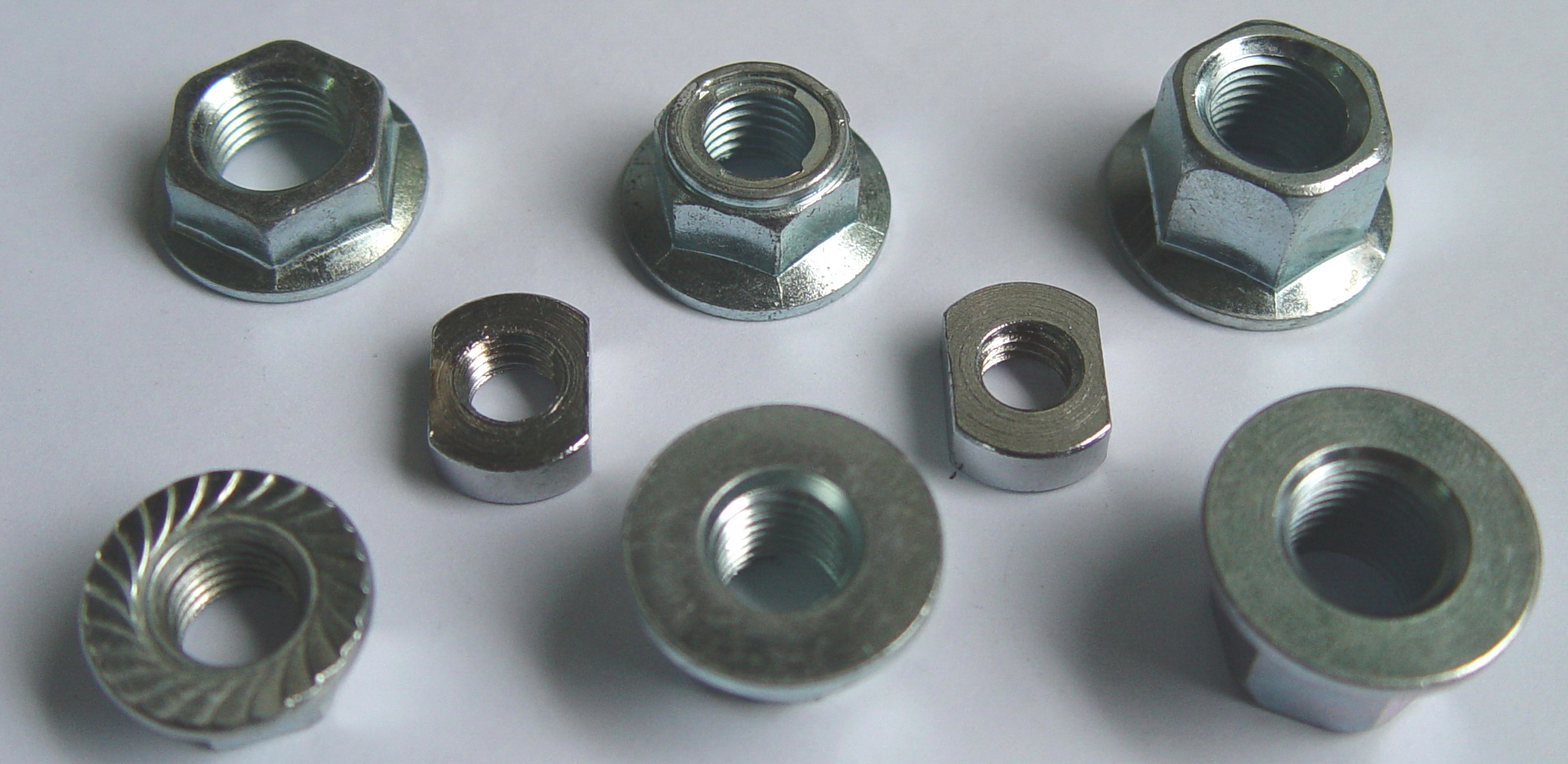 Hexagon nuts with flange,Prevailing torque type all-metal hexagon nuts ...